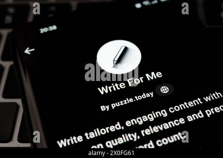 WRITE FOR ME personalizzato GPT visualizzato nel GPT Store sullo ...