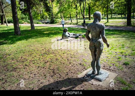 Berlin Pankow, Park Bürgerpark Pankow am Fluss Panke - 13.04.2024 ...