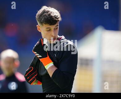 Lander Emery dell'Aston Villa durante il riscaldamento della squadra ...
