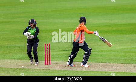 Il Southern Vipers Freya Kemp è colpito dalla Georgia Redmayne dei ...