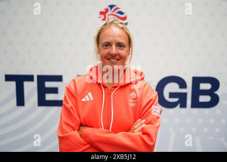 Emma Wilson durante una sessione di preparazione del Team GB per Parigi ...