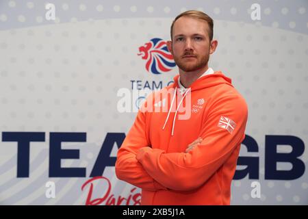 James Rudkin durante una sessione del Team GB per Parigi 2024 al ...