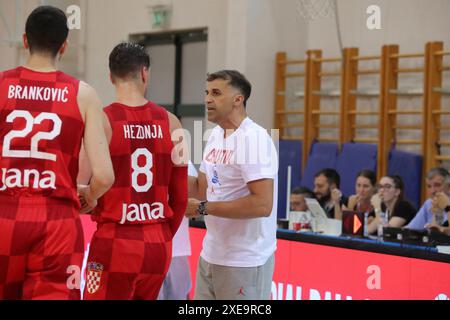 Il capo allenatore Josip SESAR della Croazia durante il Torneo di ...