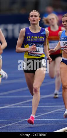 Phoebe Gill in azione nei 800m Heats femminili durante il primo giorno ...