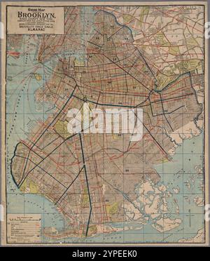 Mappa guida di Brooklyn, Kings County, N.Y. …. Per Brooklyn almanacco ...