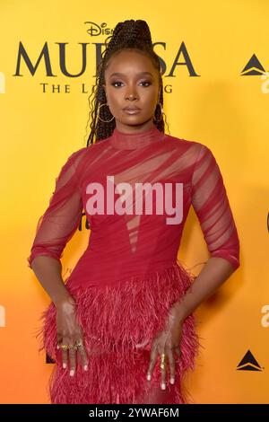 Kiki Layne bei der Weltpremiere des Kinofilms Mufasa: Il re leone ...