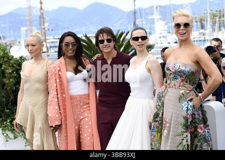POM Klementieff, Angela Bassett (in Yara Shoemaker Couture), Tom Cruise ...