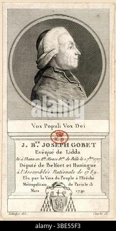 Jean-Baptiste-Joseph Gobel (1727-1794). Sacerdote cattolico francese ...