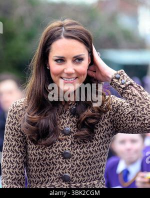 Caterina, duchessa di Cambridge aka Kate Middleton arrivando a Oxford ...