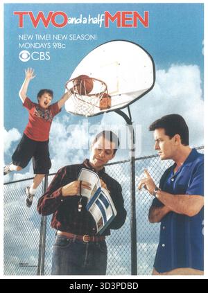 Charlie Sheen e Angus T. Jones Foto stock - Alamy