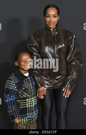 ACE Flores und Malika Haqq bei der Weltpremiere des Animationsfilms ...