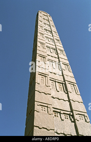 L'obelisco di Axum, Tigray, Abissinia (Axum, Etiopia). Alta stele di ...