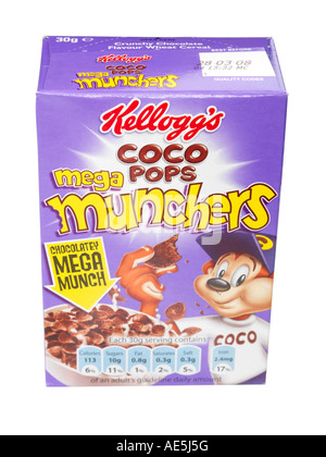 Scatola di Kellogg's Coco pops mega Munchers cereali, colazione cereali ...