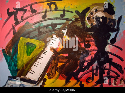 Arte del pittore cieco Esref Armagan Foto stock - Alamy