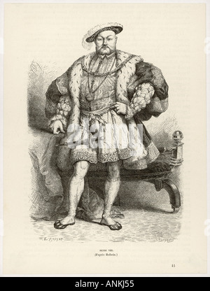 Il re Enrico 8 8 VIII 1491 1547 Inglese Inghilterra Irlanda House Tudor ...