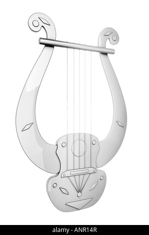 Greco Arpa liuto antico strumento musicale Foto & Immagine Stock ...