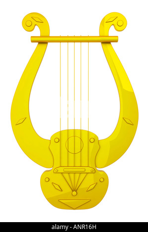 Greco Arpa liuto antico strumento musicale Foto & Immagine Stock ...