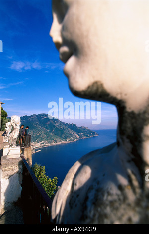 L'Italia, Kampanien, Ravello, Villa Cimbrone, terrazza, dettaglio ...