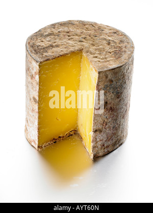 Primo piano del formaggio di ceddar giallo stagionato britannico Foto ...