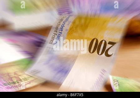 200 Franchi Svizzeri banconota, Bill Foto stock - Alamy