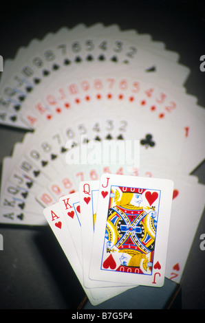Mazzo carte da gioco Foto stock - Alamy