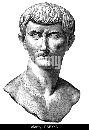 Brutus, Marcus Junius, 85 a.C. - 42 a.C., senatore romano che uccise ...