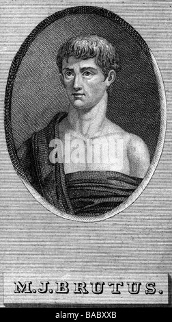 Brutus, Marcus Junius, 85 a.C. - 42 a.C., senatore romano che uccise ...