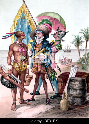 Cristoforo Colombo "scoperto" il nuovo mondo quando ha atterrato su San ...