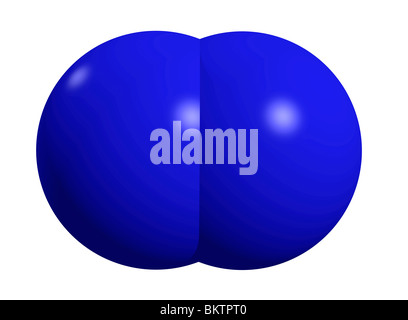 Stickstoffmolekül N2 / molecola di azoto N2 Foto stock - Alamy