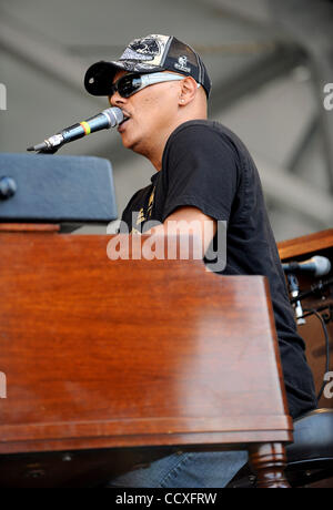 Ivan Neville of Dumpstaphunk performs at the All In Music & Arts ...