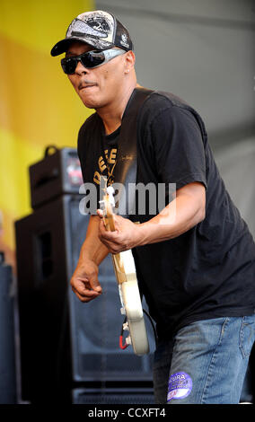 Ivan Neville of Dumpstaphunk performs at the All In Music & Arts ...