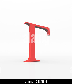 La gamma della terza lettera alfabeto greco nel sistema di numeri di ...