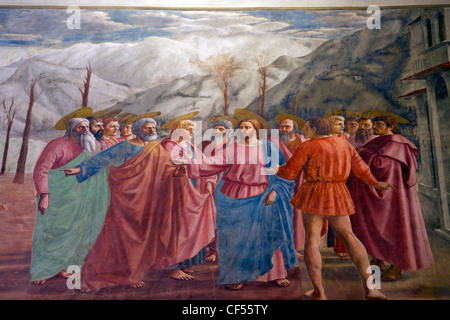 Pagamento del tributo di Masaccio Cappella Brancacci di Santa Maria del ...