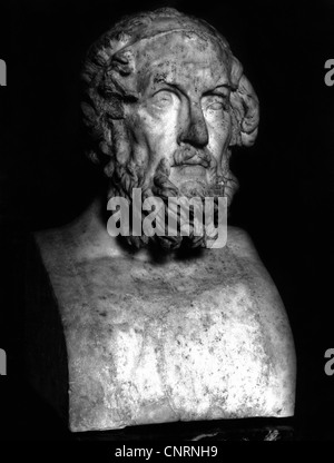 Omero, circa 800 a.C., autore/scrittore greco (poeta) e storico, a ...