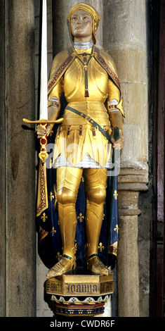 Statua di santa Giovanna d'arco, Jeanne d'Arc, nella cattedrale di ...
