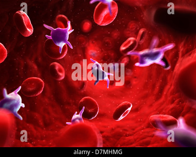 Le piastrine, artwork Foto stock - Alamy