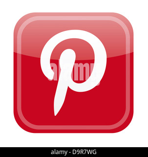 Logo pinterest icona simbolo bandiera Foto stock - Alamy