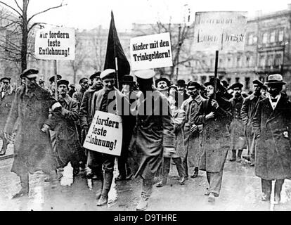 La rivoluzione tedesca 1918 - 1919, dimostrazione del rivoluzionario ...