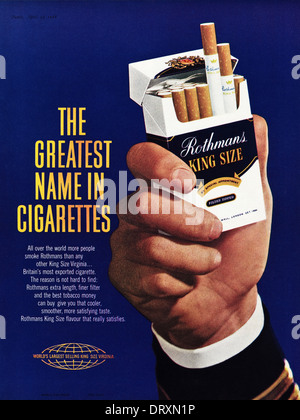 Rothmans pacchetto di sigarette Foto stock - Alamy