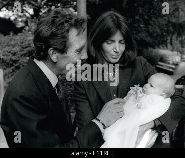 Ottobre 10, 1979 - Lord Snowdon della figlia battezzata: Lord Snowdon ...