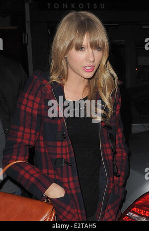 Taylor Swift arriva a Groucho Club. Dotato di: Taylor Swift dove ...