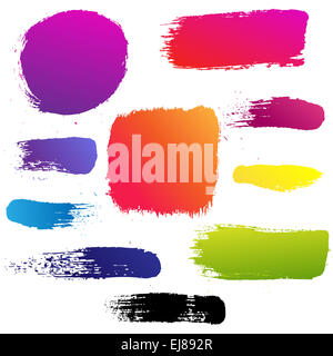 Set di macchie di colore Foto stock - Alamy