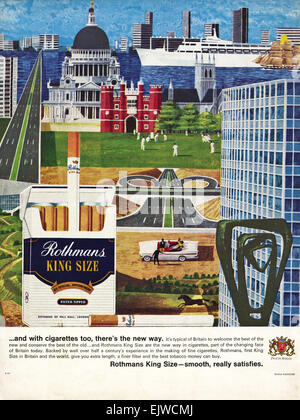 Pubblicità classica per le sigarette Rothmans King Size in Punch ...
