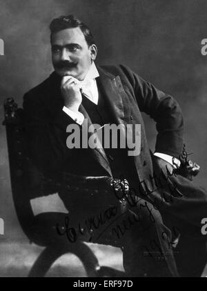 Enrico Caruso (1873-1921), con la sua nuova moglie, ex Dorothy Park ...