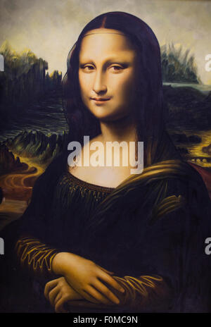 Dipinto di Mona Lisa Museo del Louvre Leonardo da Vinci Parigi Francia ...