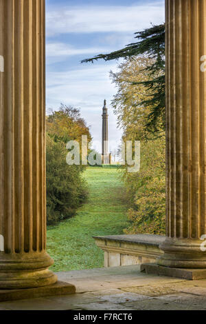 Il Cobham Memorial visto dal Tempio della Concordia e la vittoria a ...
