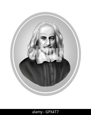 Thomas Hobbes, 1588-1679, filosofo politico Foto stock - Alamy