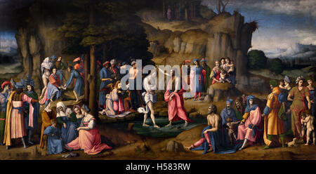 Il Battesimo di Cristo 1523 da Francesco d'Ubertino Verdi - Bachiacca ...