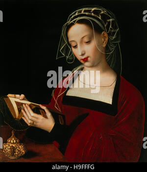 Questo dipinto del XVI secolo di Ambrosius Benson raffigura Maria ...
