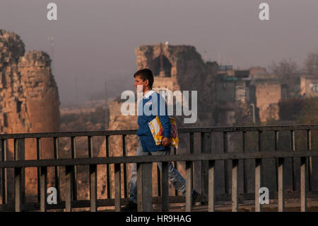 Hasankeyf sul fiume Tigri, Batman, Turchia Foto & Immagine Stock ...